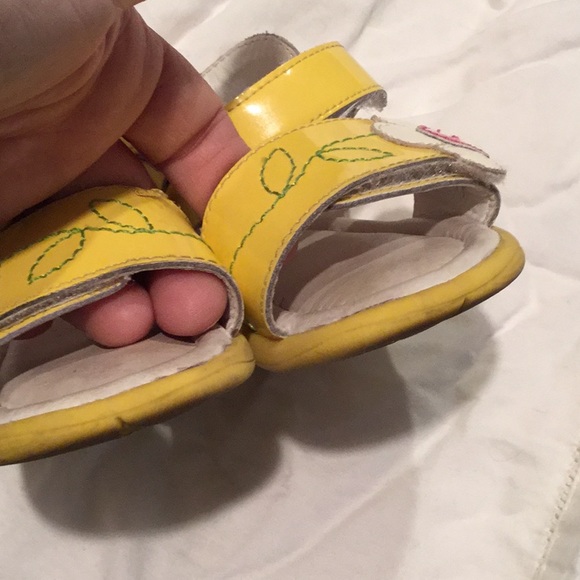 Umi | Shoes | Umi Leather Upper And Lined Yellow Sandal Good Con | Poshmark
